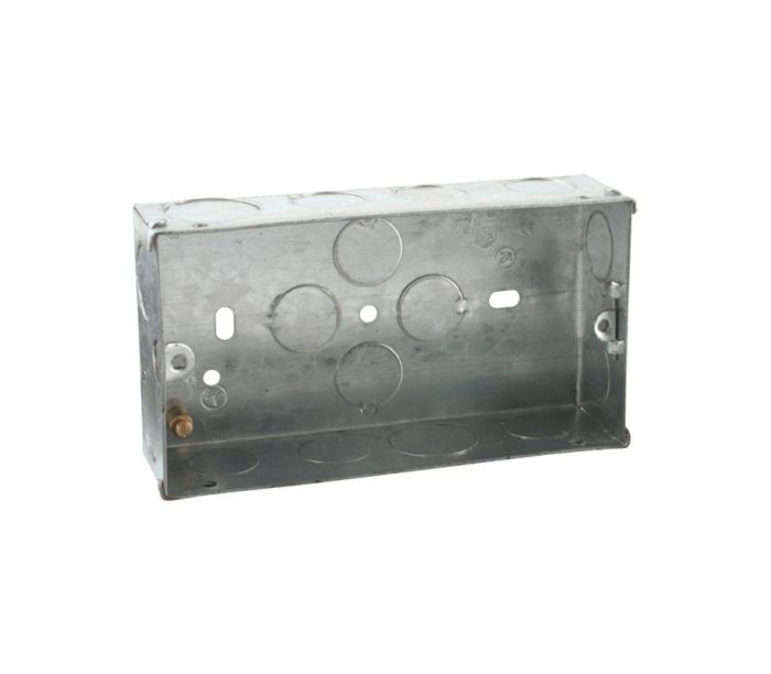 Norslo 2 Gang 35mm Metal Back Box – Harbro Electrical