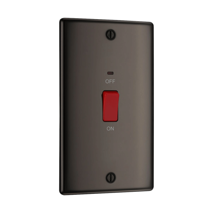 BG NBN72-01 Nexus Metal Black Nickel, 45A Large Plate Double Pole Swit ...